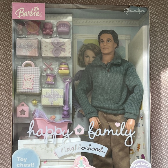 Barbie | Toys | New Barbie Ken Happy Family Grandpa Doll Baby Caucasian ...